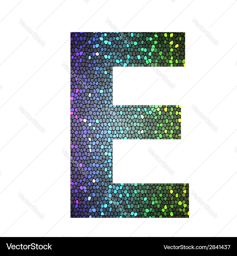 Letter e Royalty Free Vector Image - VectorStock