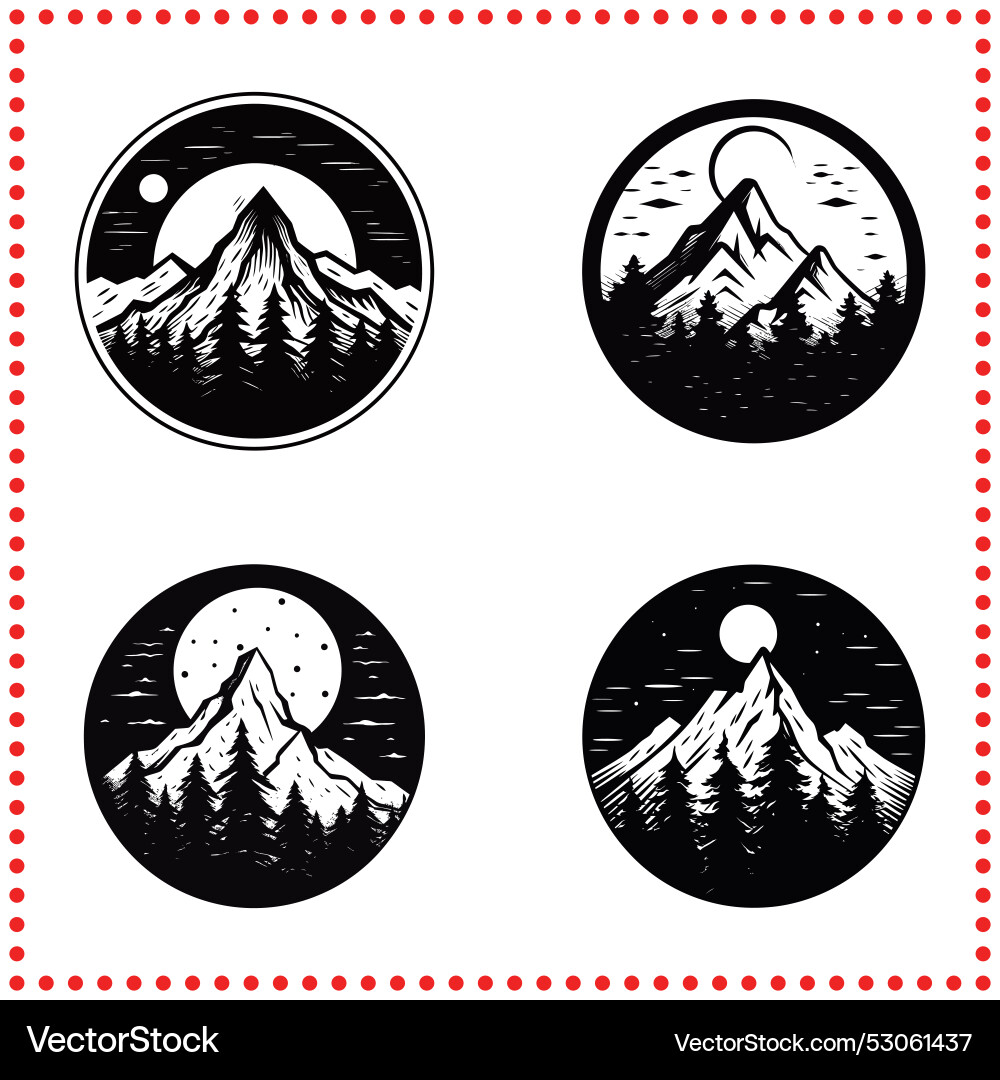 Sunrise to sunset the eternal charm Royalty Free Vector