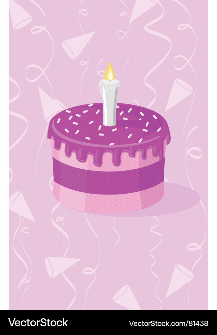Birthday cake Royalty Free Vector Image - VectorStock
