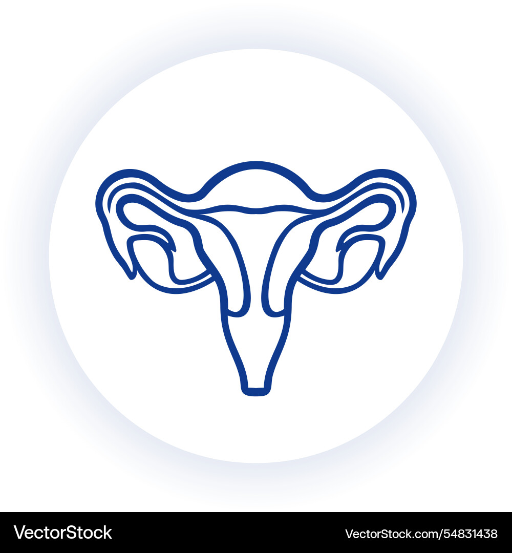 Female reproductive system icon human anatomy Vector Image