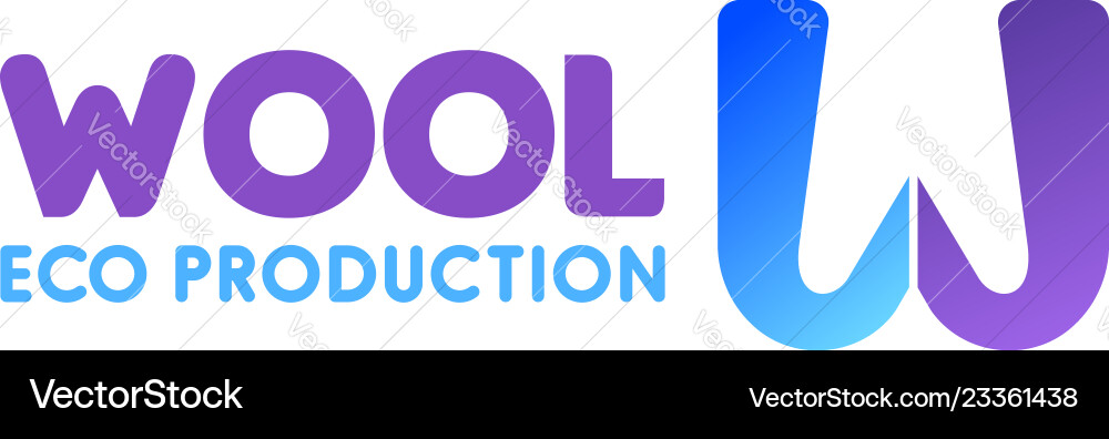 Sign for wool production Royalty Free Vector Image