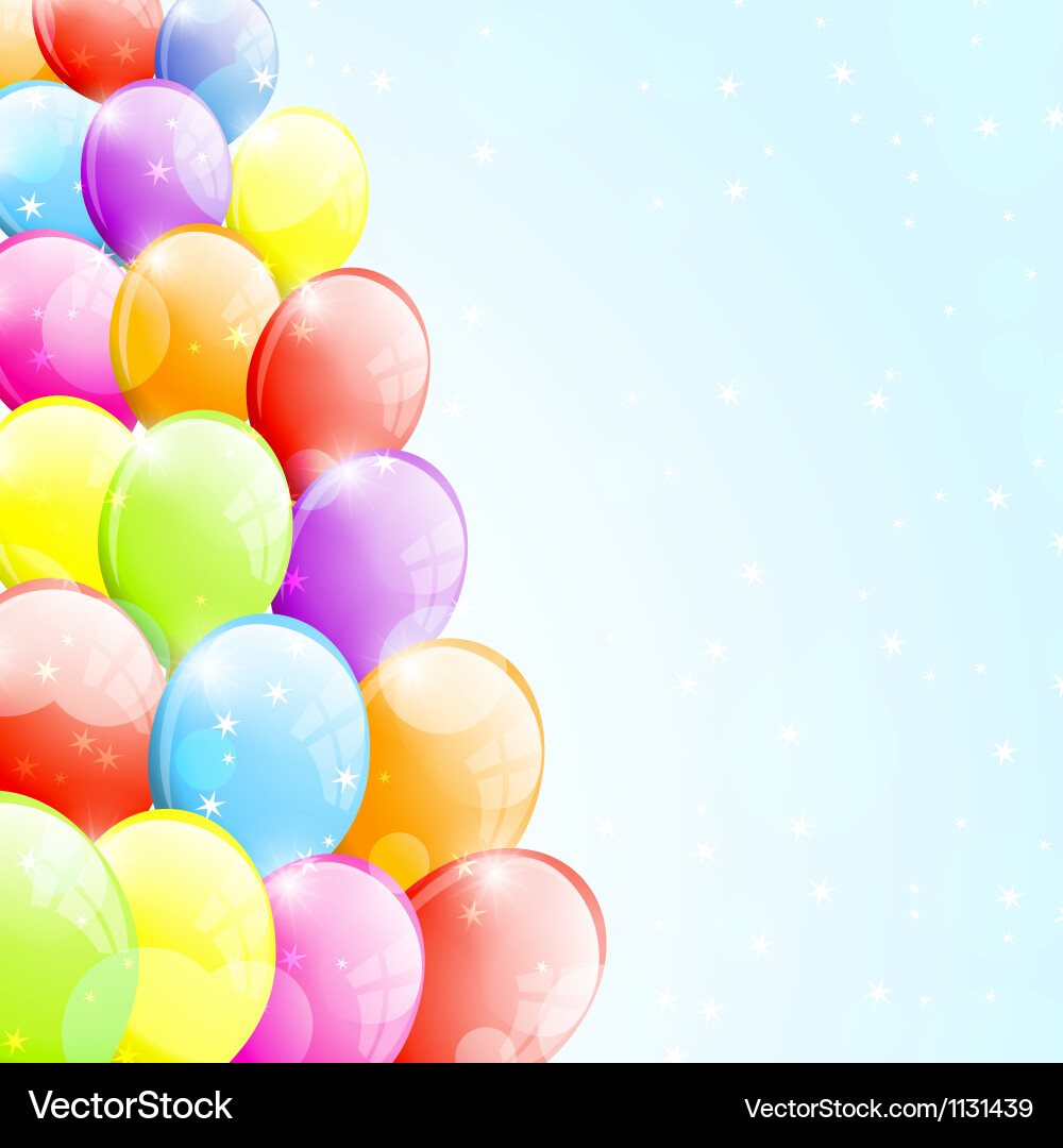 Balloons background Royalty Free Vector Image - VectorStock
