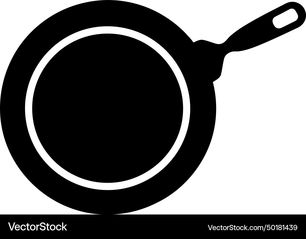 Frying pan icon Royalty Free Vector Image - VectorStock