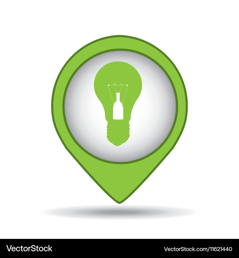 Grüne Energiestift-Symbol Lizenzfreies Vektorbild