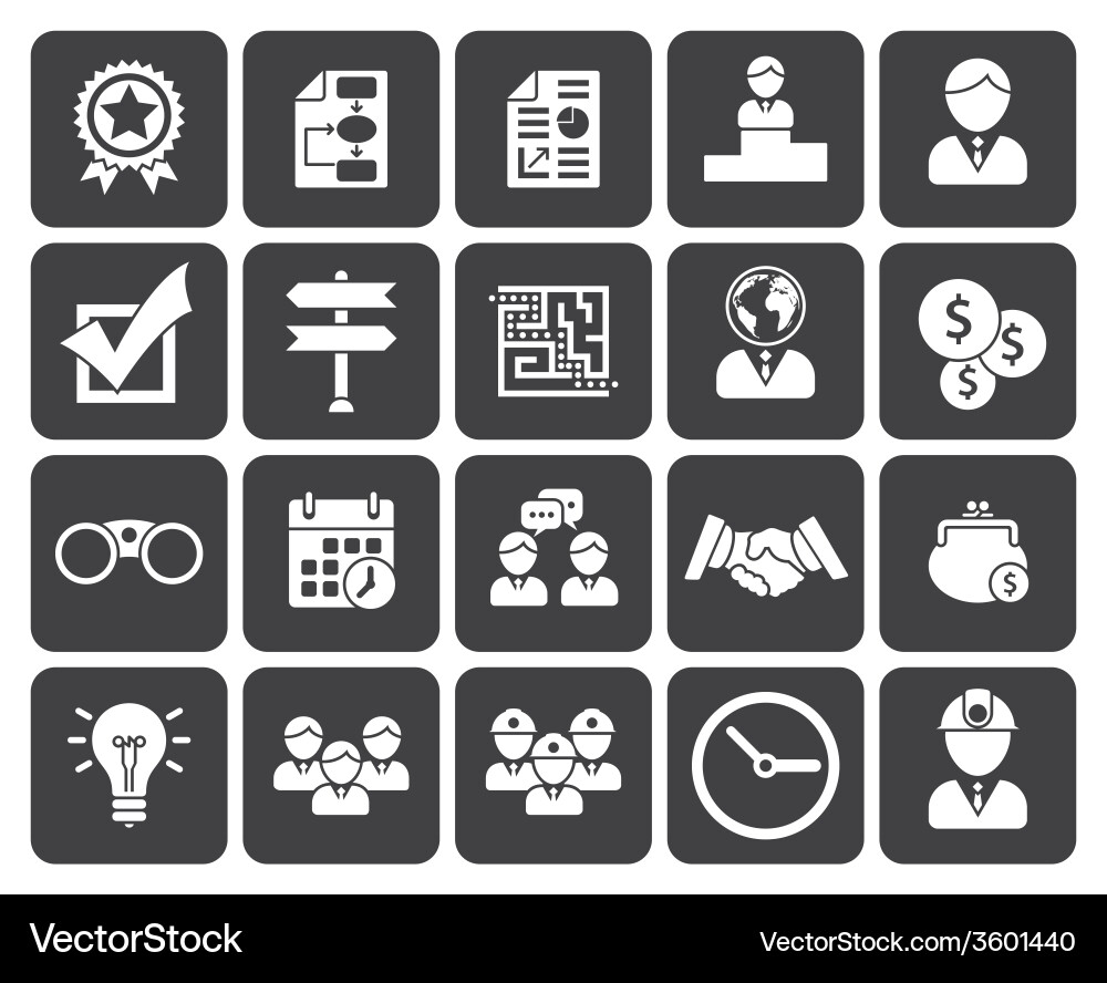 Business Strategy Icons Royalty Free Vector Image
