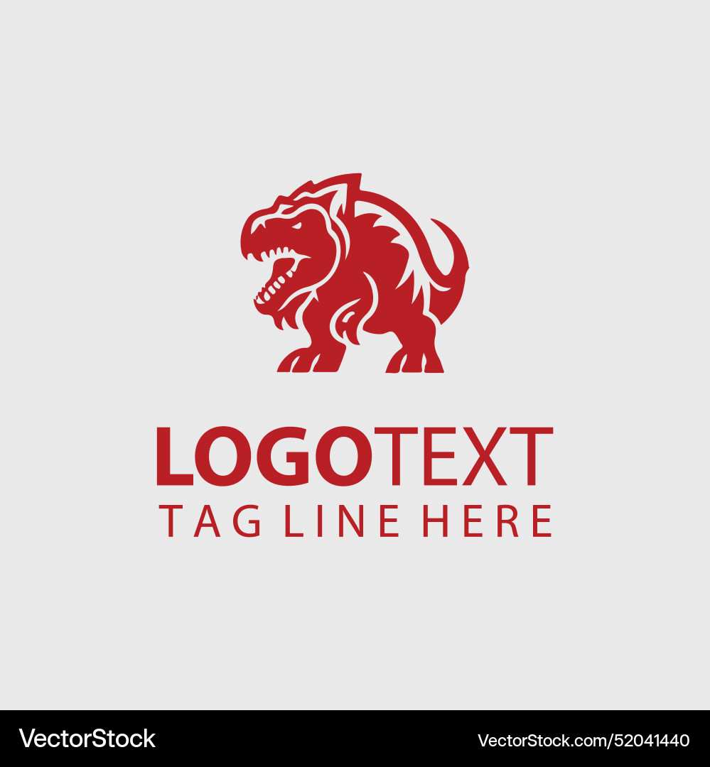 Dino logo Royalty Free Vector Image - VectorStock