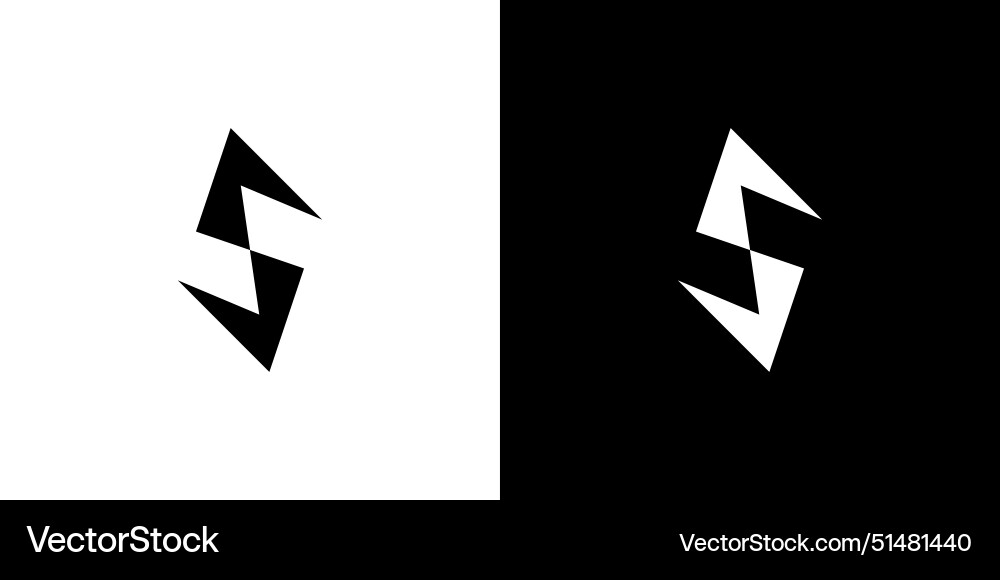 Modern and unique letter s initials logo design Vector Image