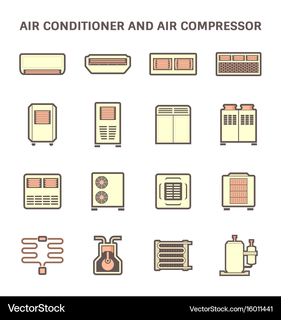 Air conditioner icon Royalty Free Vector Image