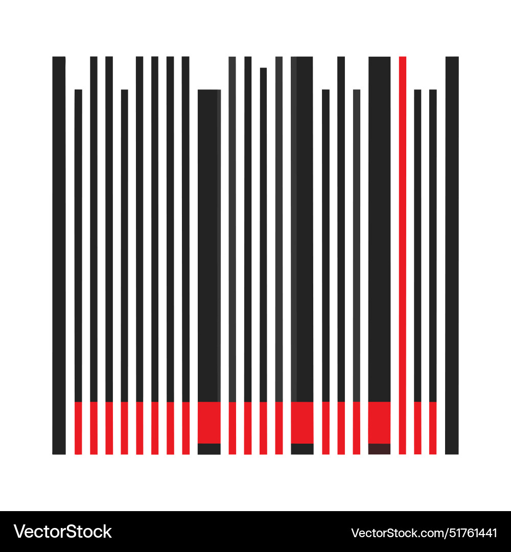 Barcode on white background Royalty Free Vector Image