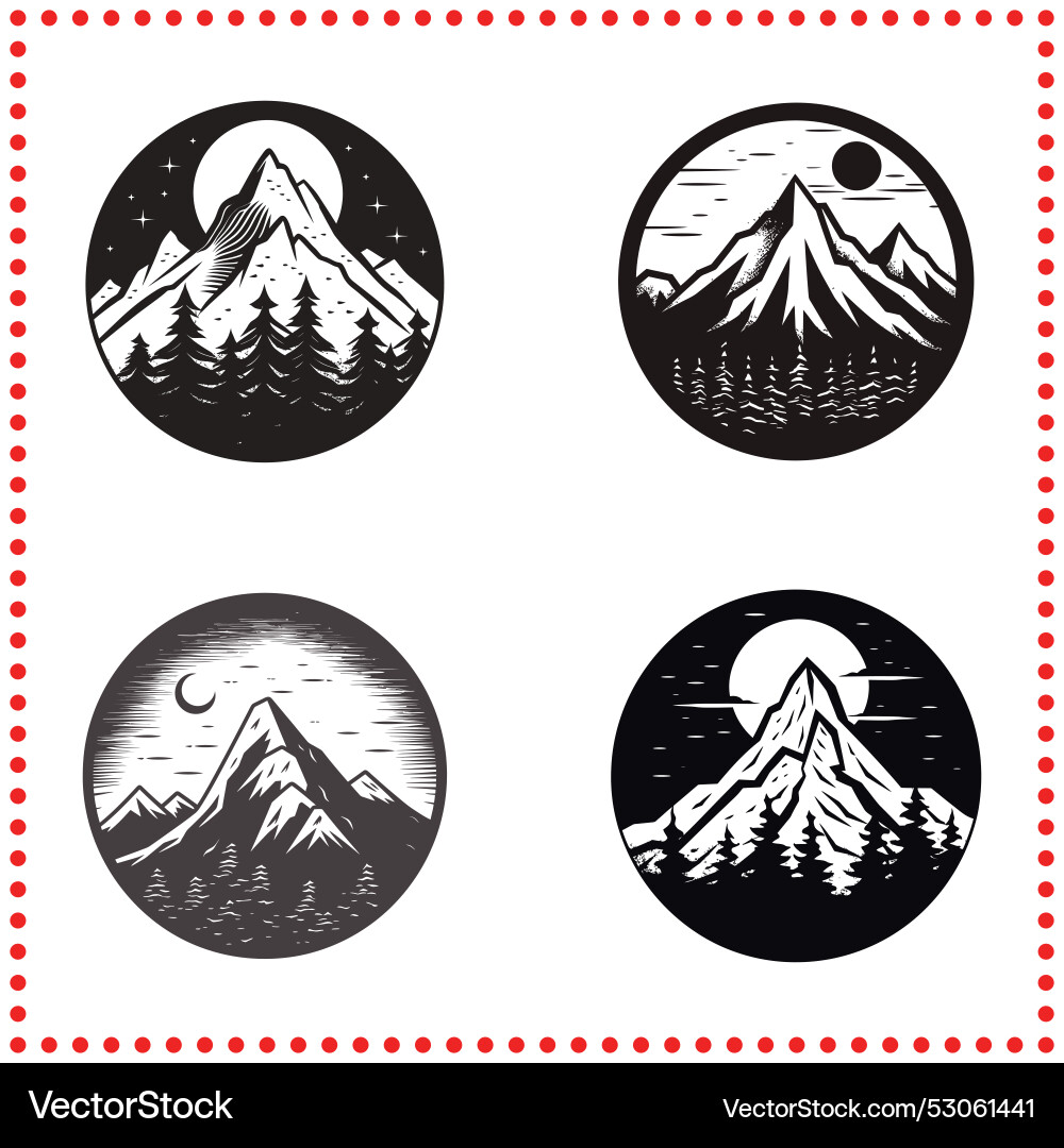 Beyond the horizon mystical allure Royalty Free Vector Image