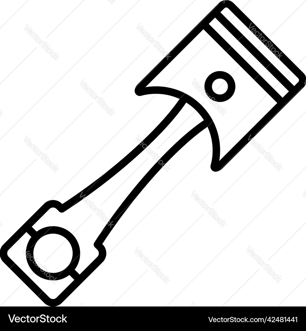 Car motor piston icon Royalty Free Vector Image