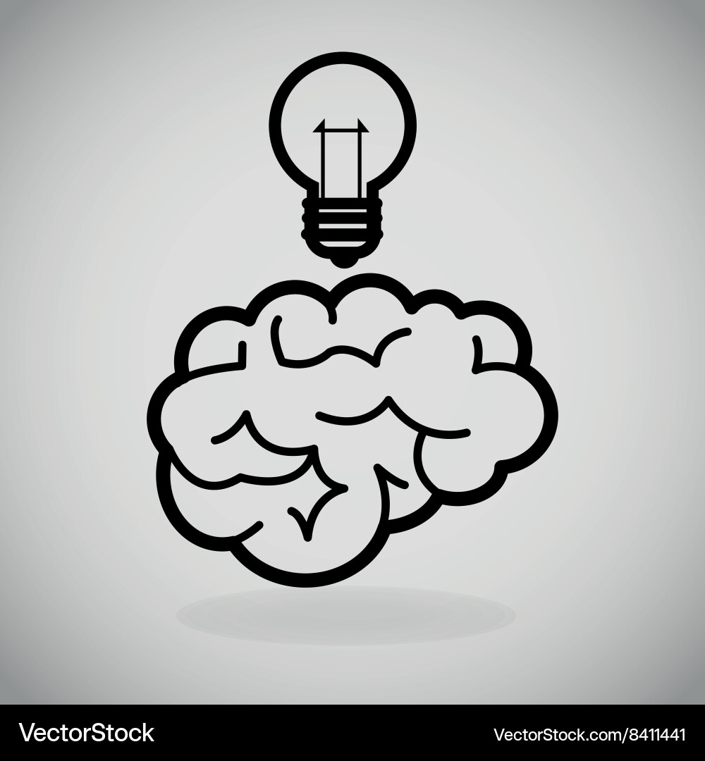 Graphic design of idea Royalty Free Vector Image