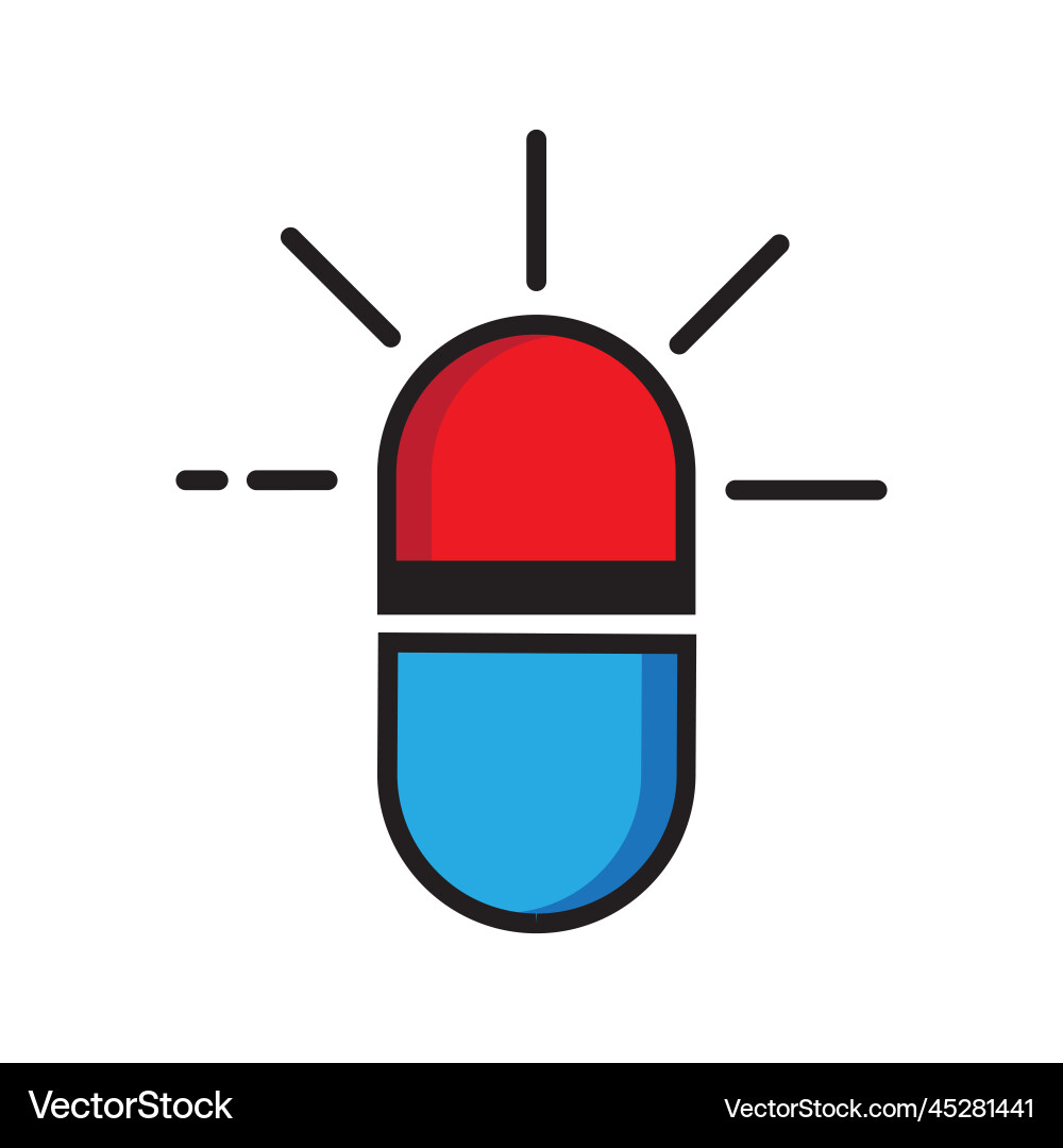 Medicine sirine icon logo Royalty Free Vector Image