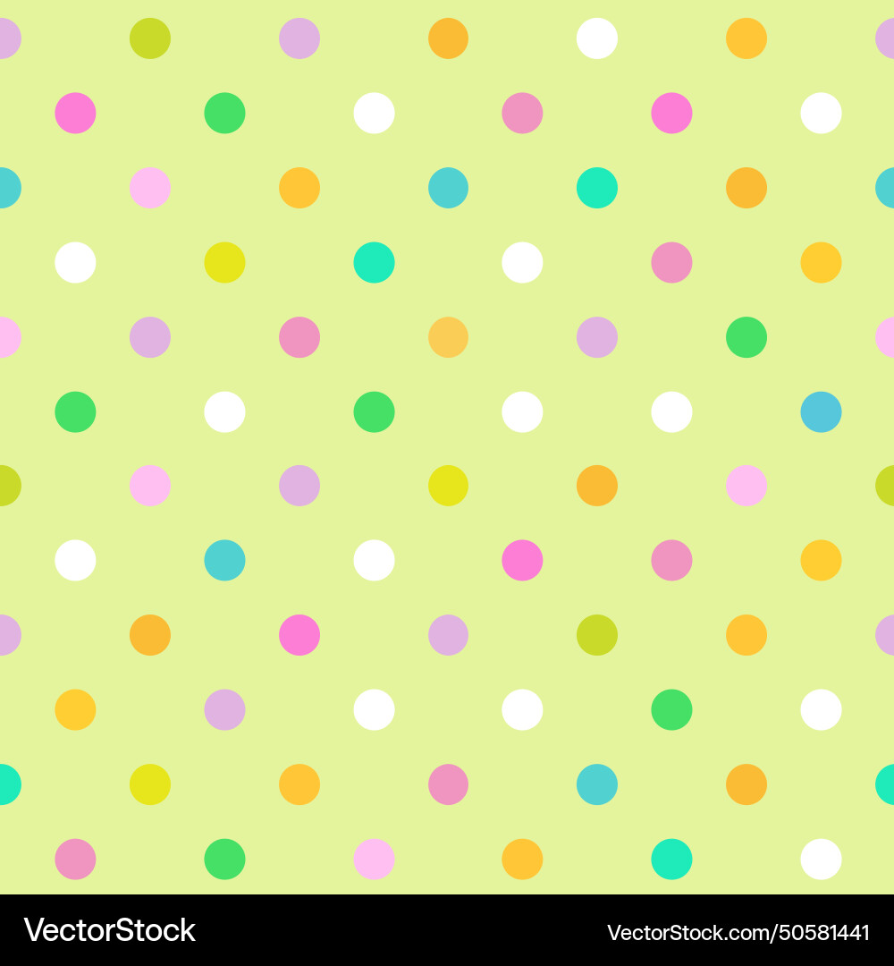 Polka dot pattern seamless texture Royalty Free Vector Image