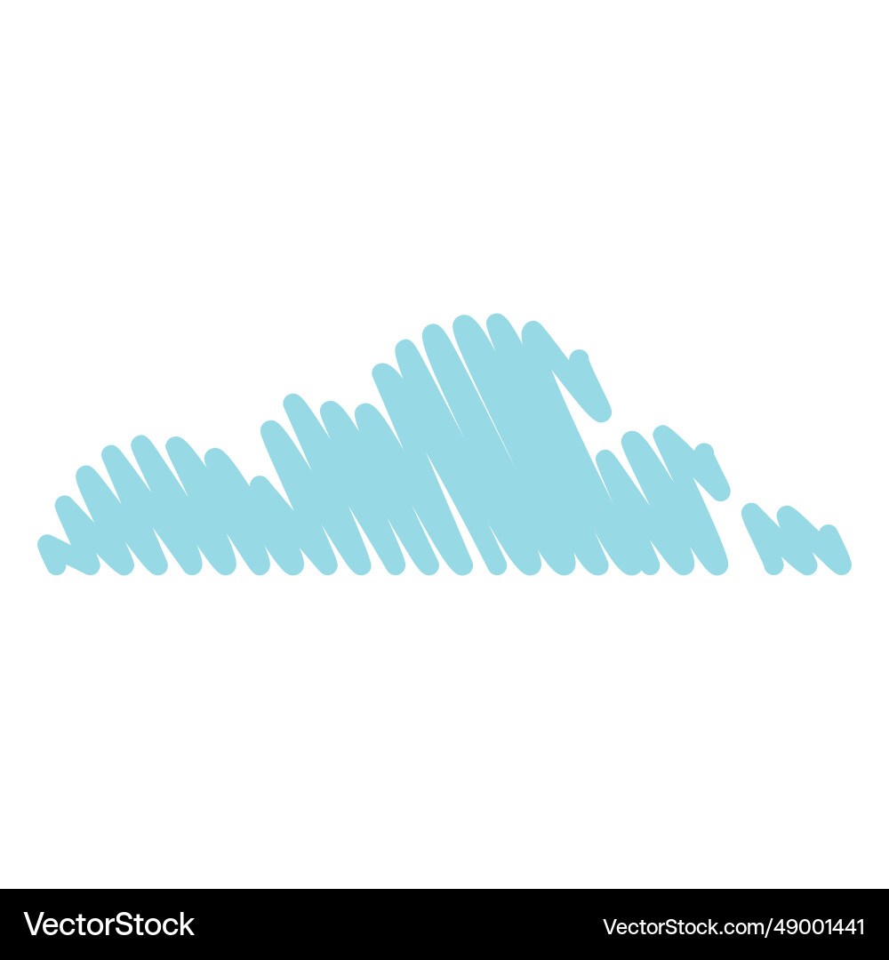 Sky cloud scribble Royalty Free Vector Image - VectorStock