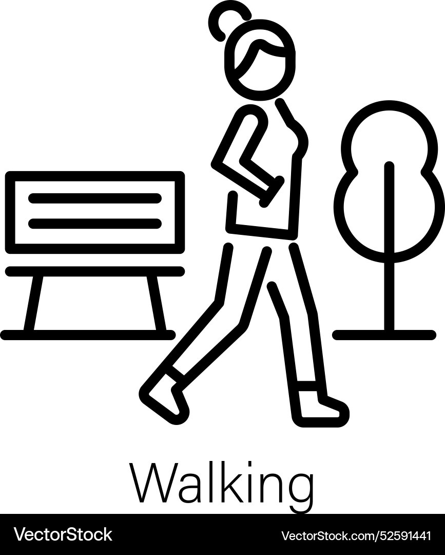 Walking Royalty Free Vector Image - VectorStock