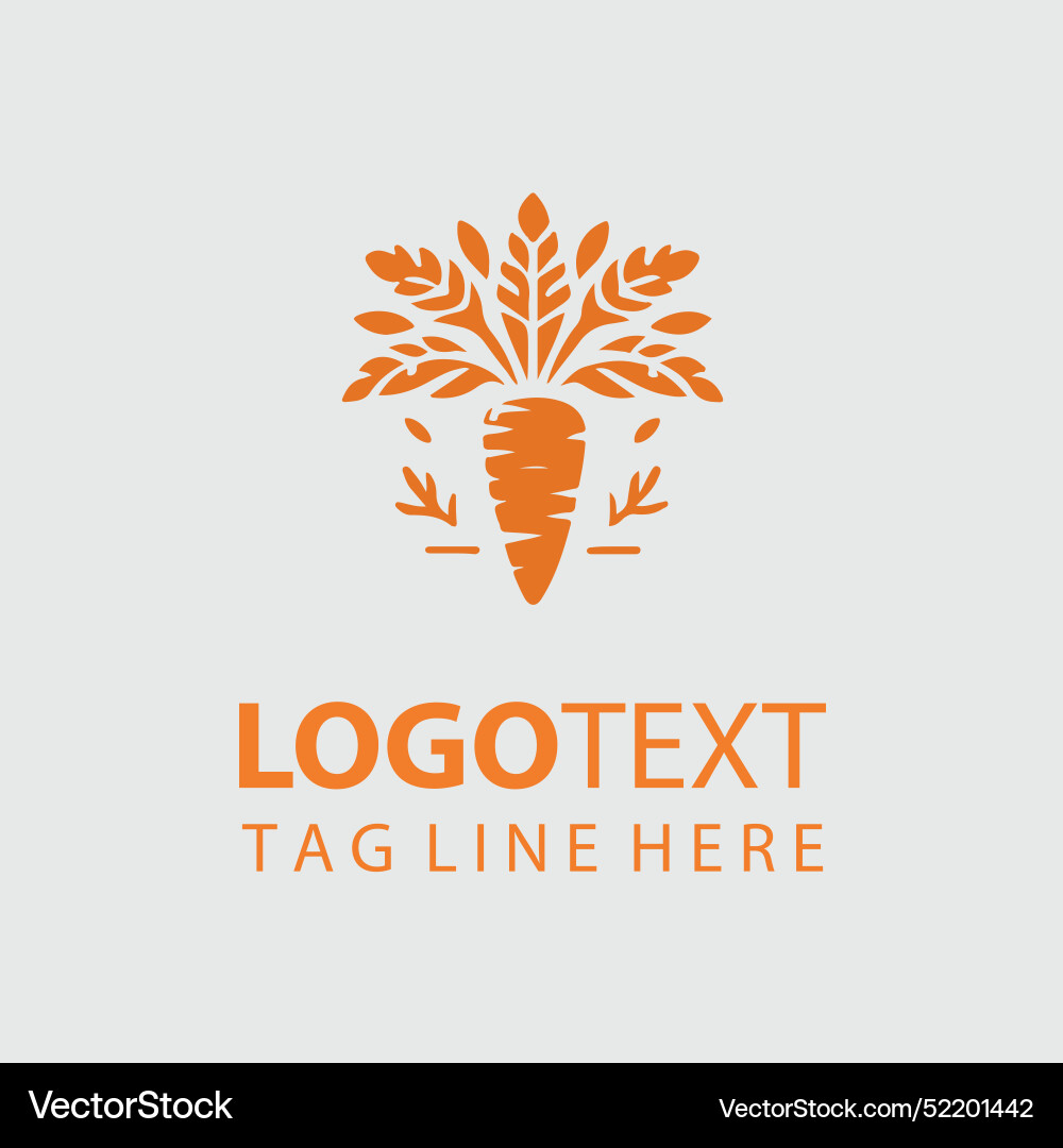 Carrot logo Royalty Free Vector Image - VectorStock