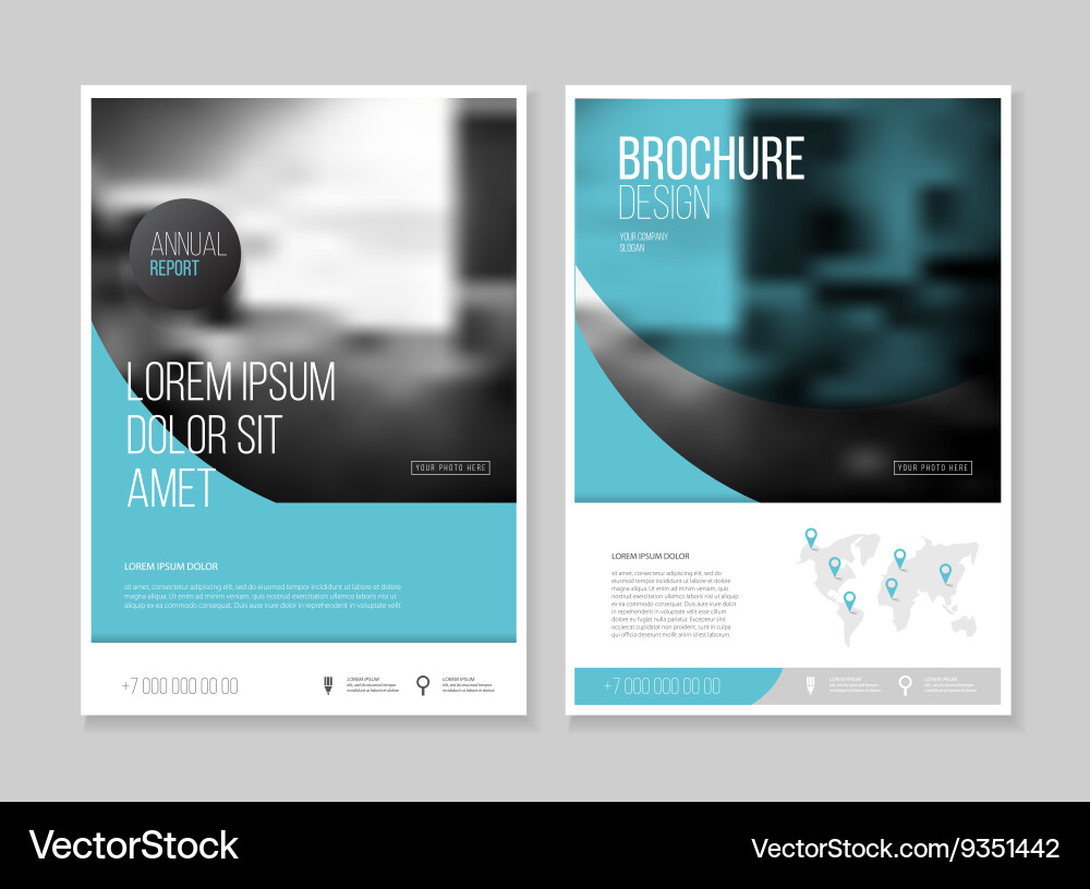 Corporate business document template Royalty Free Vector