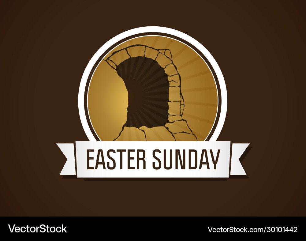 Easter sunday holy week Royalty Free Vector Image