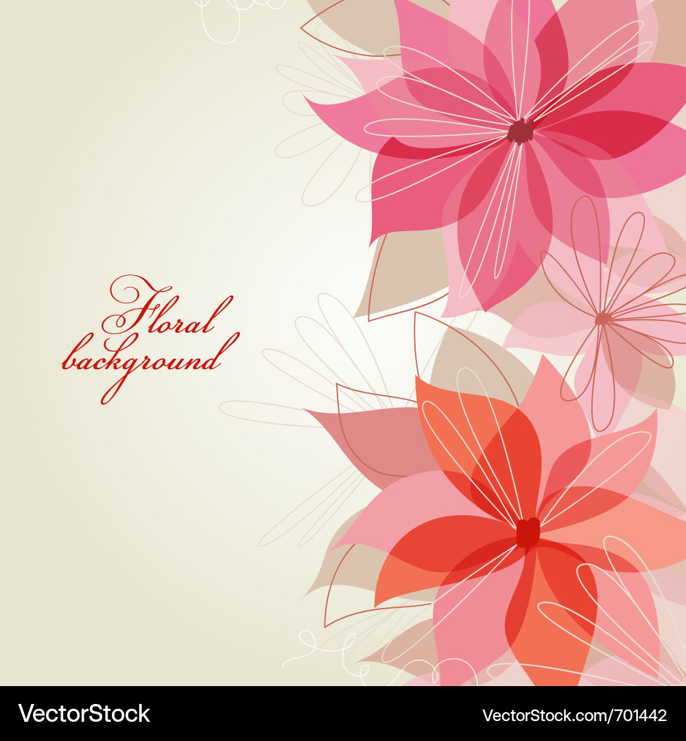 Floral background Royalty Free Vector Image - VectorStock