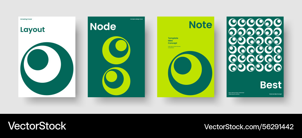 Geometric Book Cover Template Royalty Free Vector Image