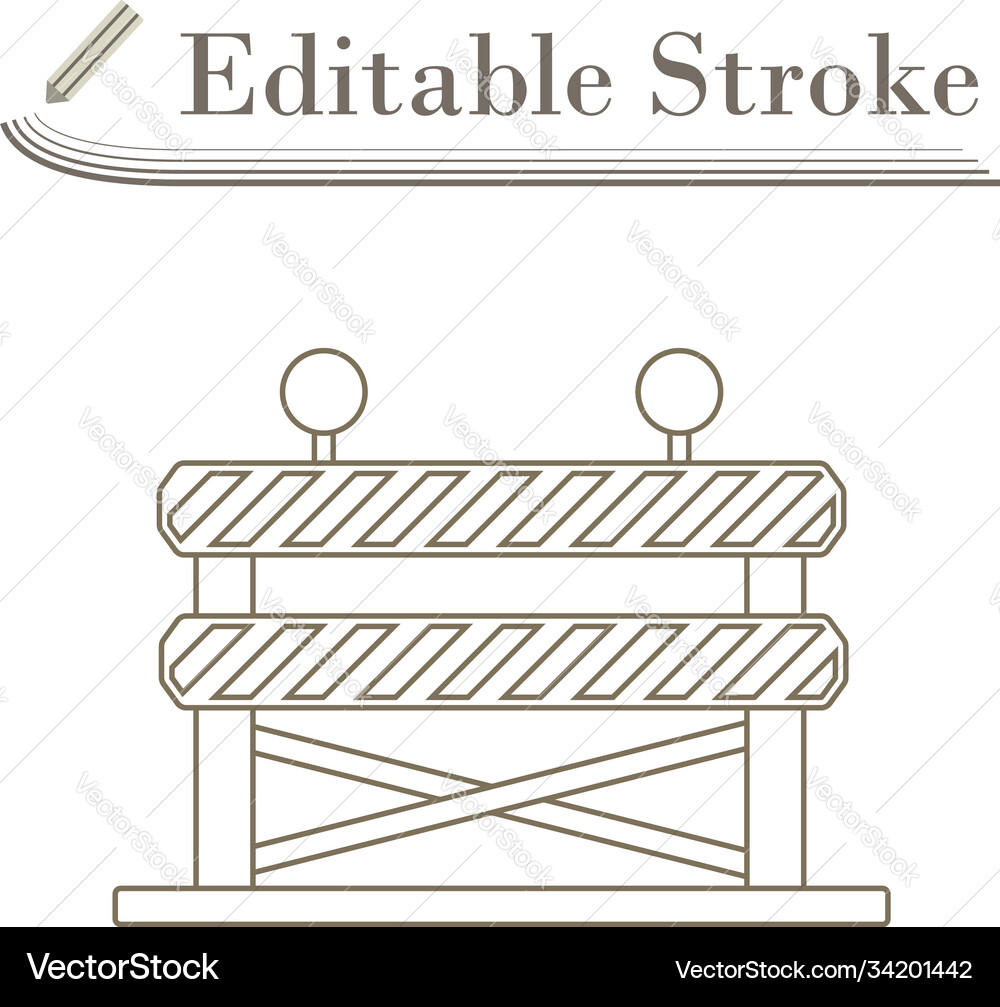 Icon construction fence Royalty Free Vector Image