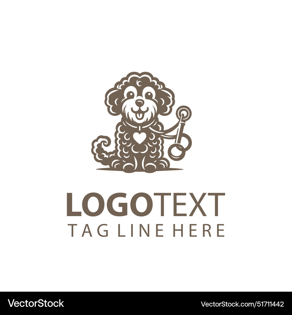 Pet dog logo Royalty Free Vector Image - VectorStock
