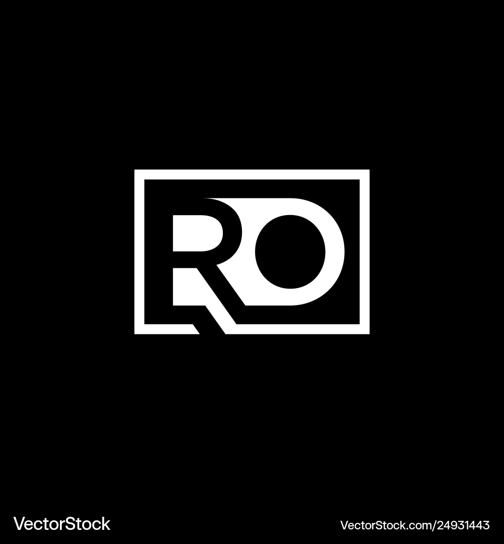 Creative negative space letters Royalty Free Vector Image