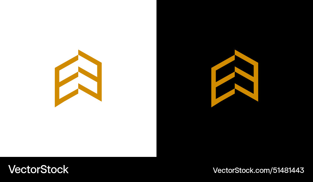 E house logo design is unique and modern 2 Vector Image