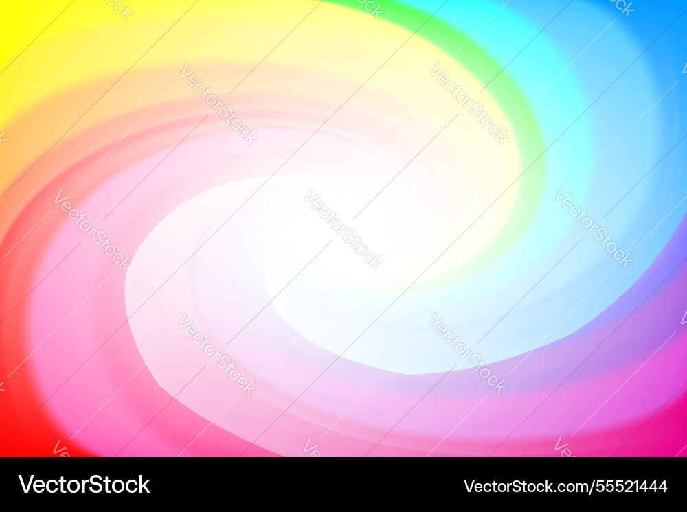 Blurred rainbow colors twist wave colorful effect Vector Image