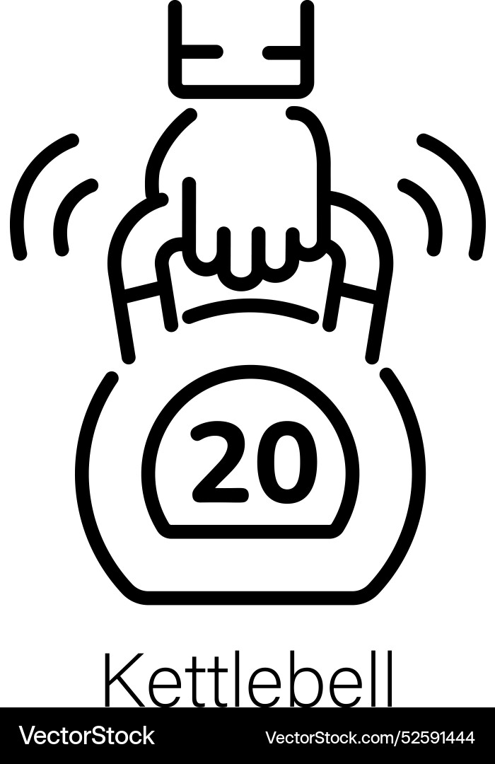 Kettlebell Royalty Free Vector Image - VectorStock
