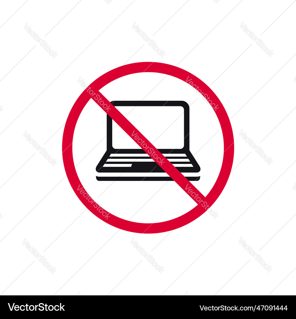 No beer prohibited sign forbidden modern sticker Vector Image