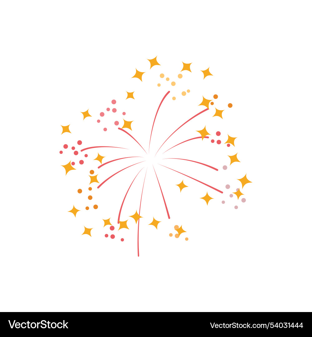 Sparkling firecracker explosion cartoon Royalty Free Vector