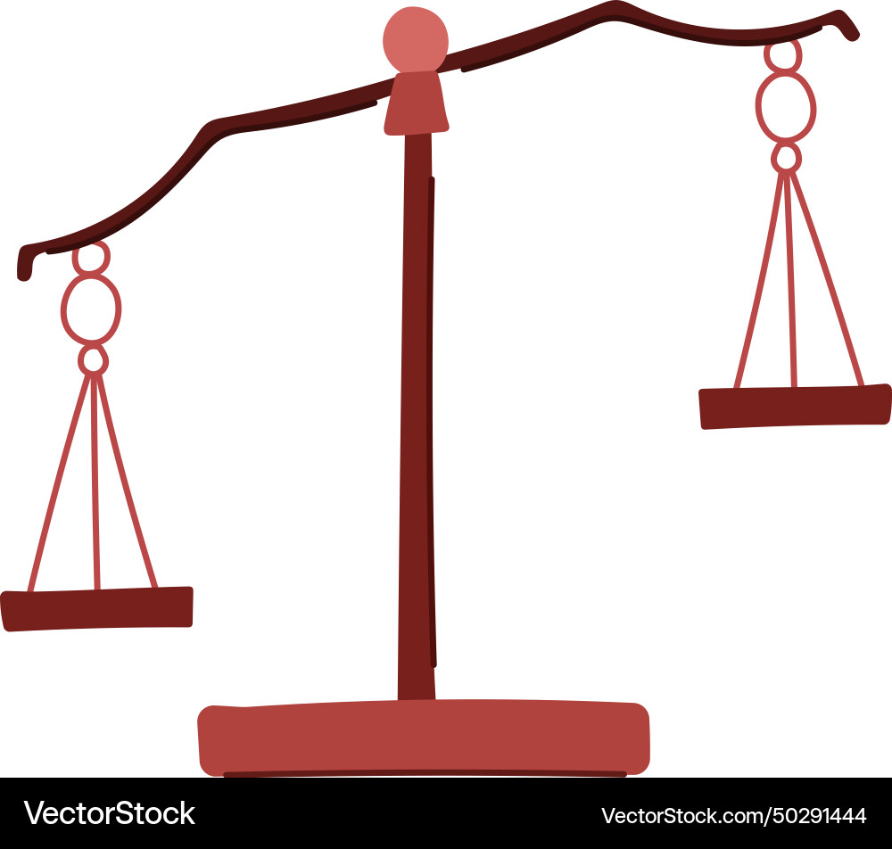 Cartoon Balance Scale
