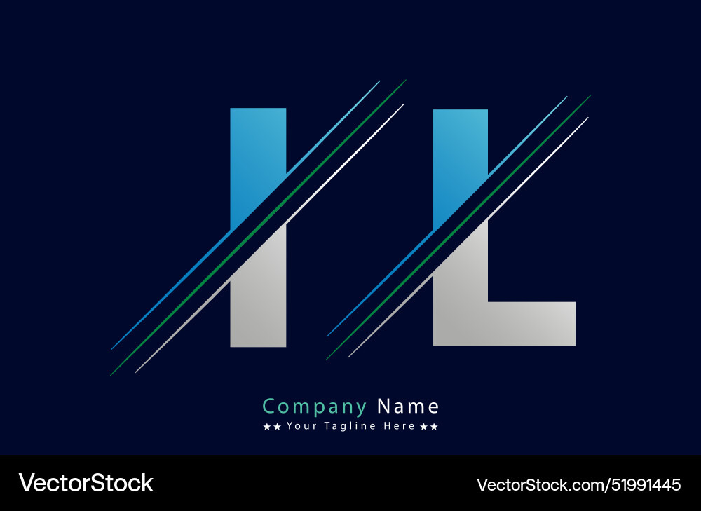 Abstract il letter logo design template Royalty Free Vector