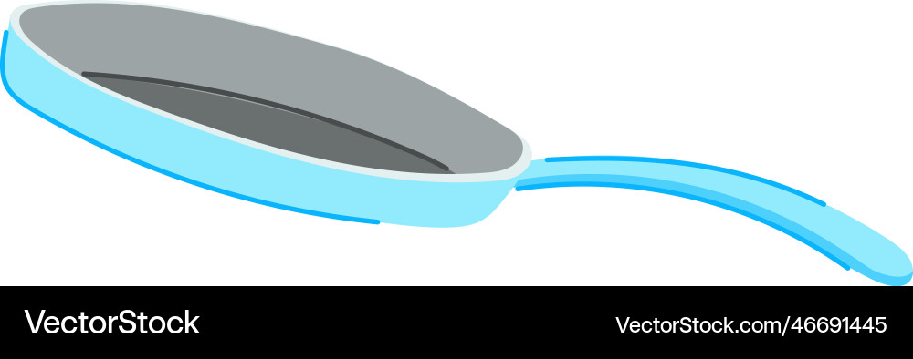 Chef frying pan cartoon Royalty Free Vector Image