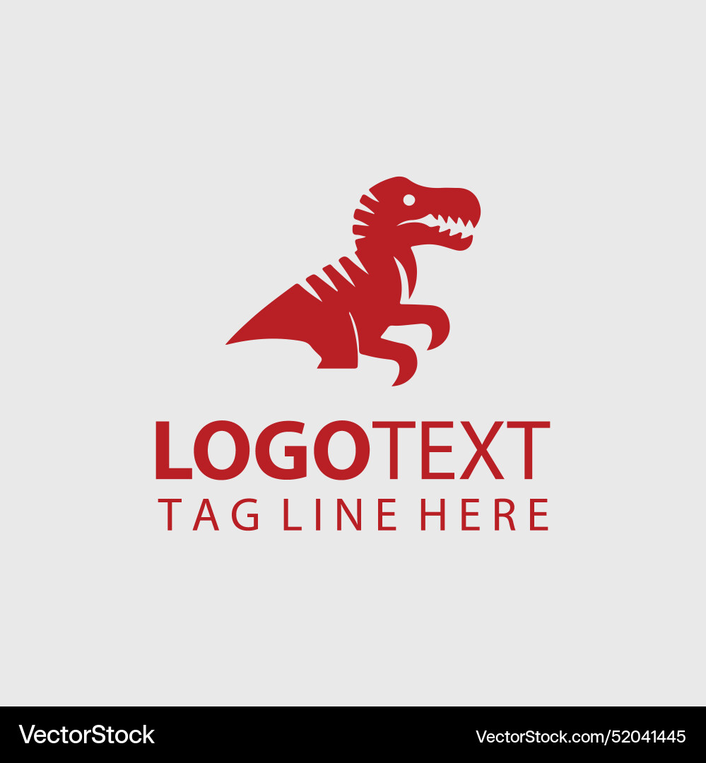 Dino logo Royalty Free Vector Image - VectorStock