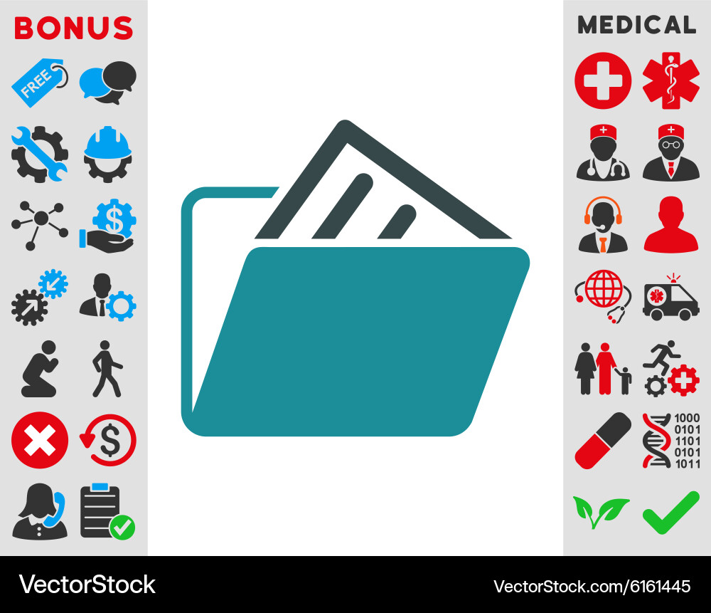 Document folder icon Royalty Free Vector Image