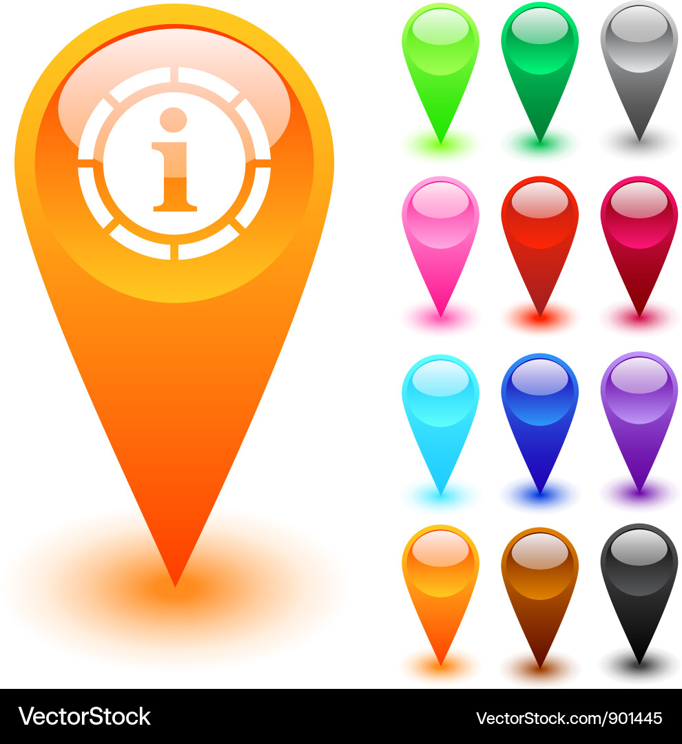 Information button Royalty Free Vector Image - VectorStock