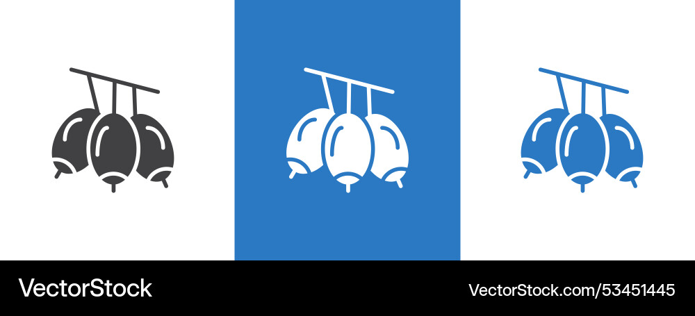 Jujube icon thin line Royalty Free Vector Image