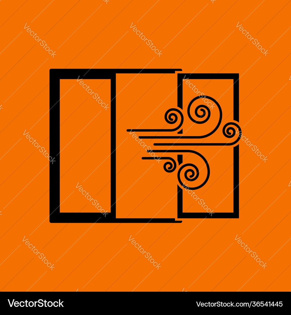 Room ventilation icon Royalty Free Vector Image