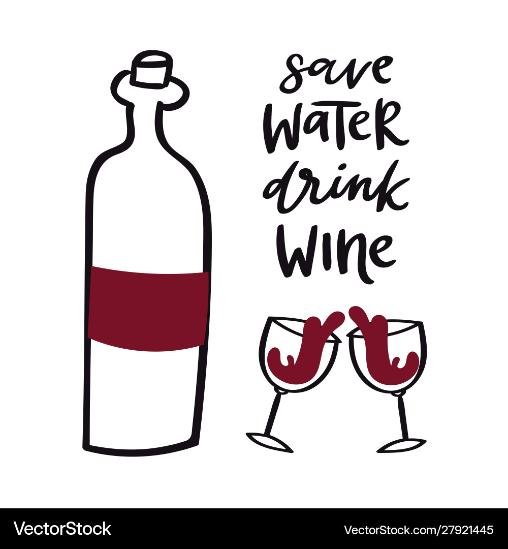 Wine doodle style including Royalty Free Vector Image