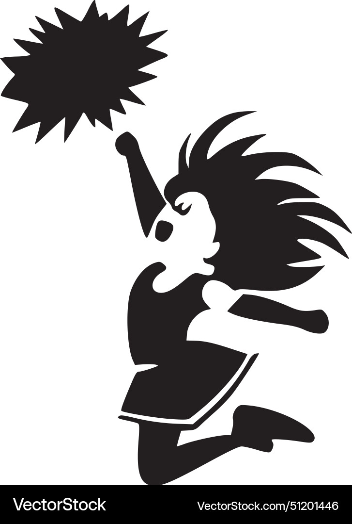 Cheer - minimalist and flat logo Royalty Free Vector Image