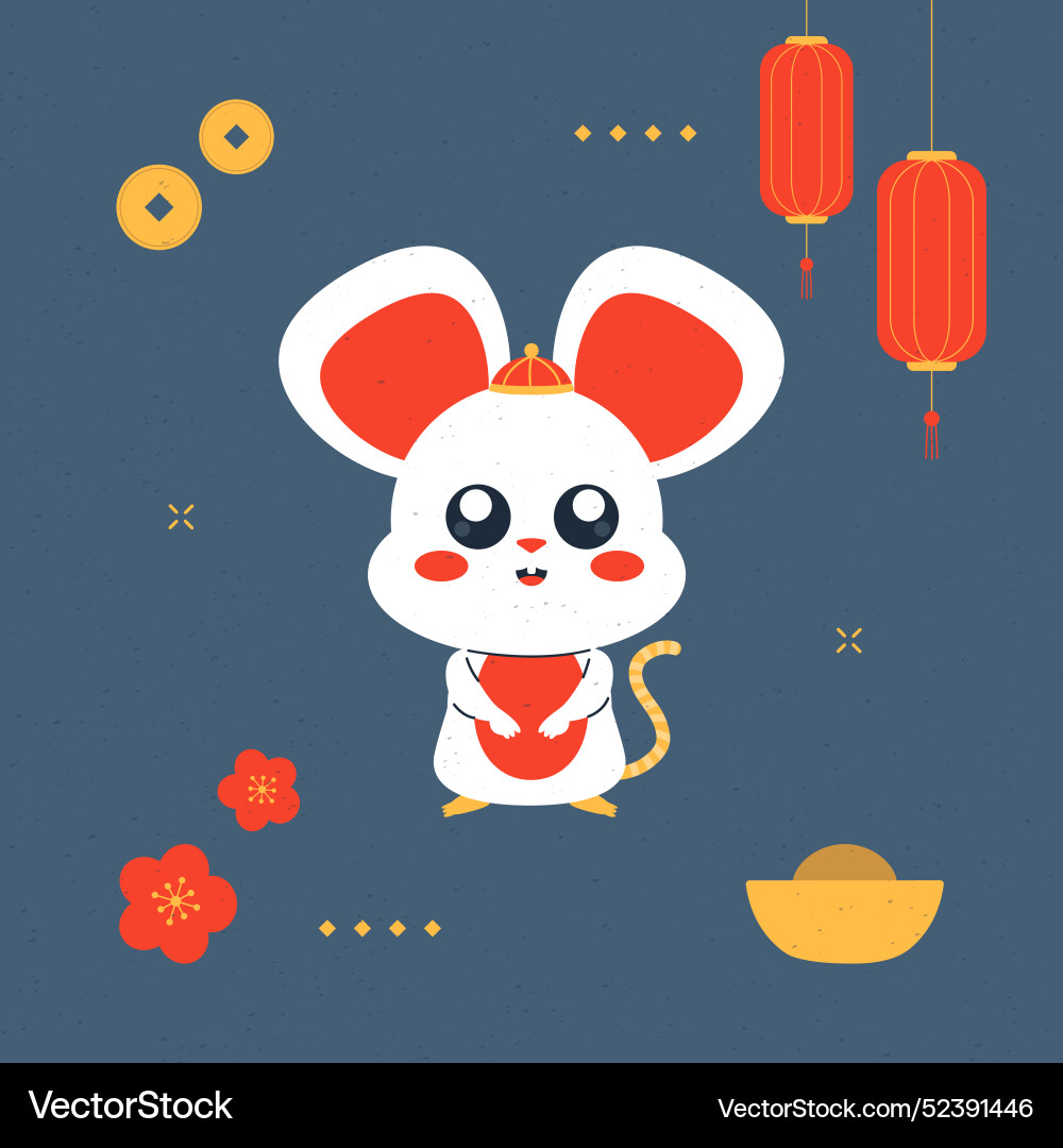 Hand drawn chinese zodiac animals Royalty Free Vector Image