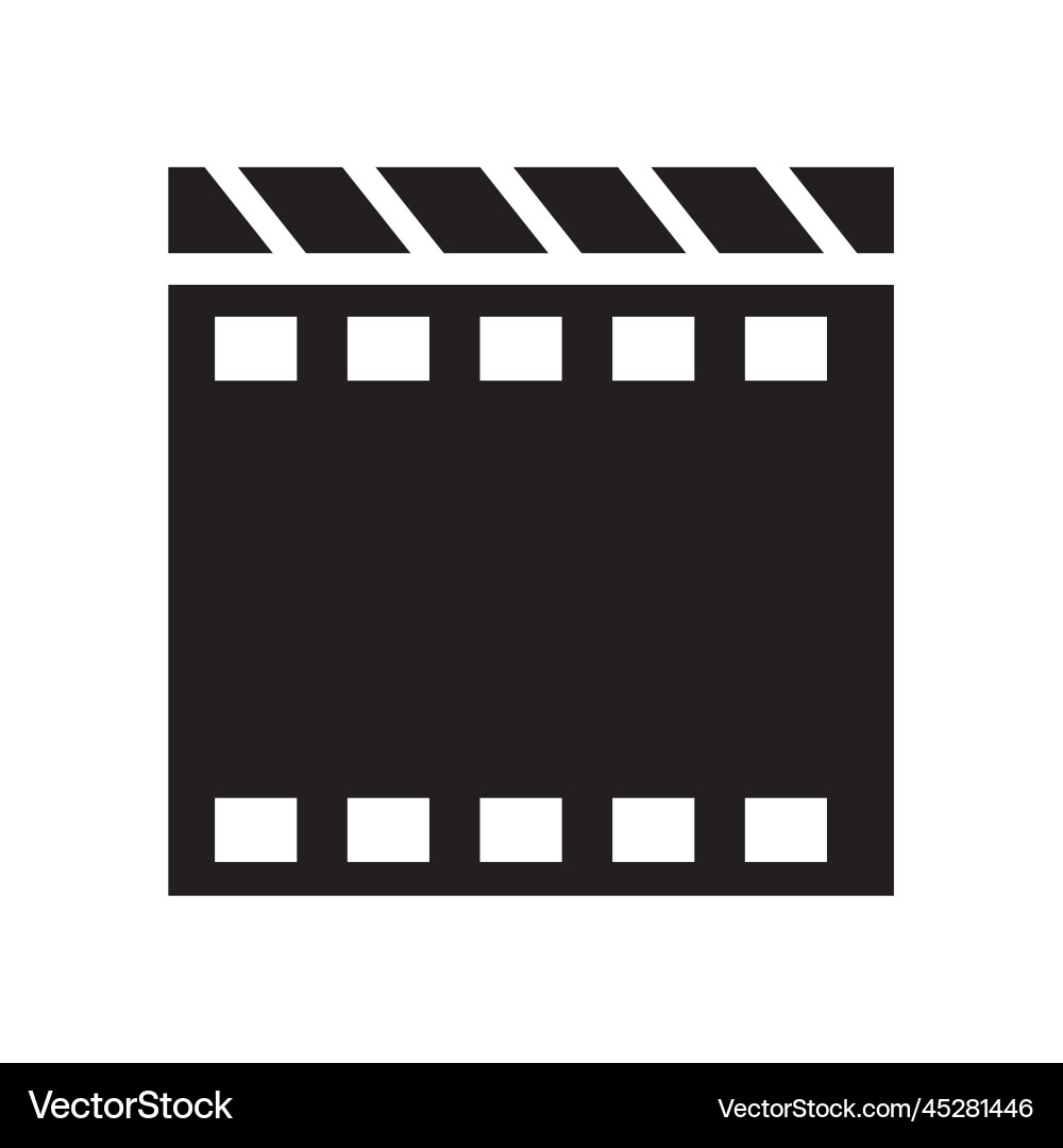 Movie take icon logo Royalty Free Vector Image