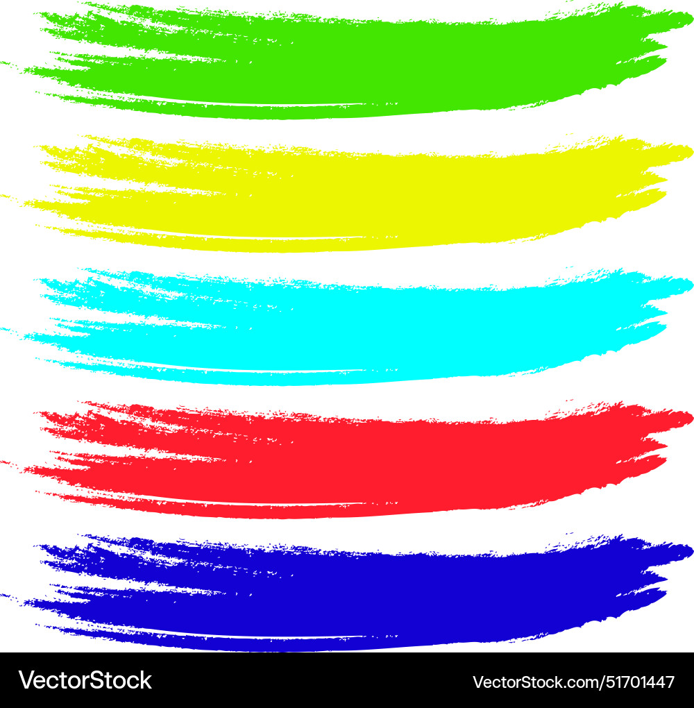 Colorful highlighter underline strokes hand drawn Vector Image