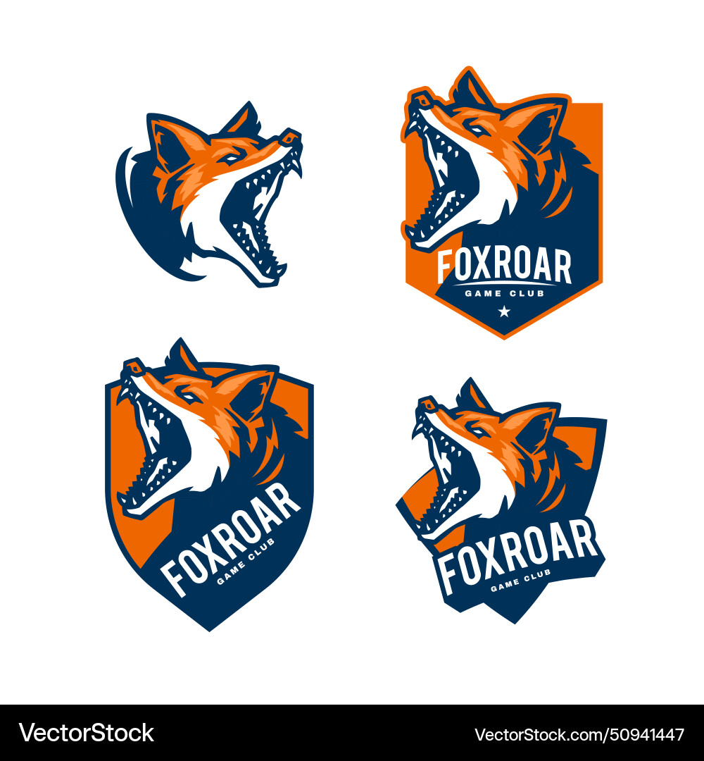 Fox logo sport Royalty Free Vector Image - VectorStock