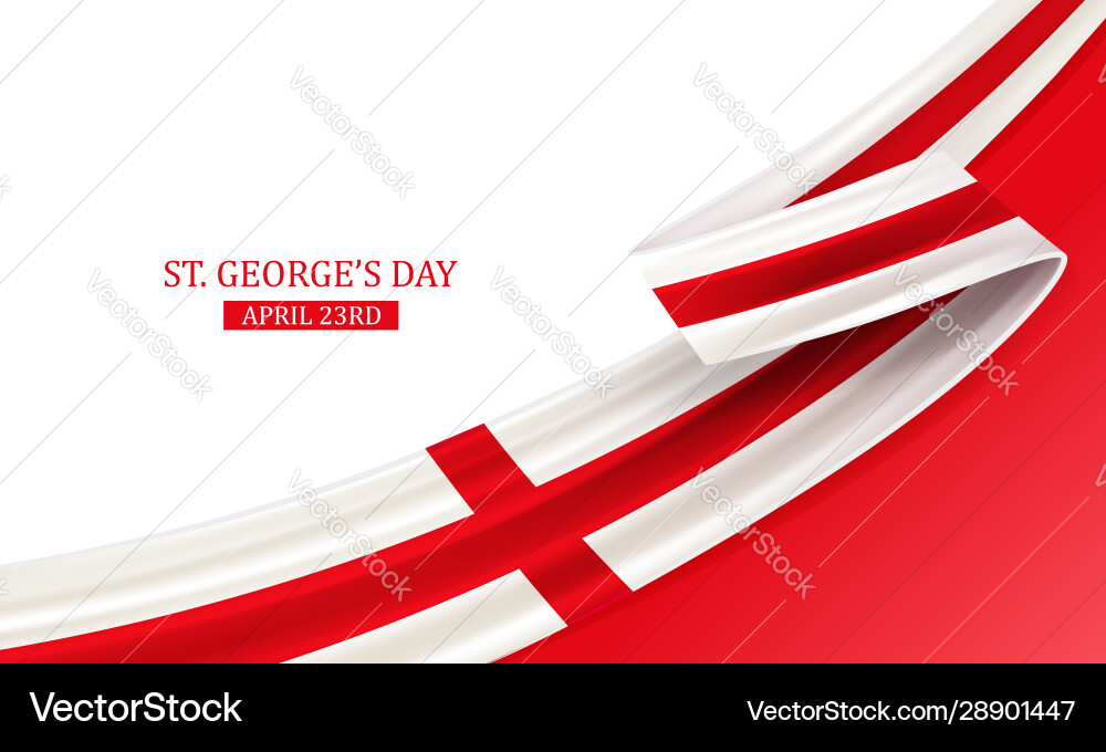 Happy st george day Royalty Free Vector Image - VectorStock