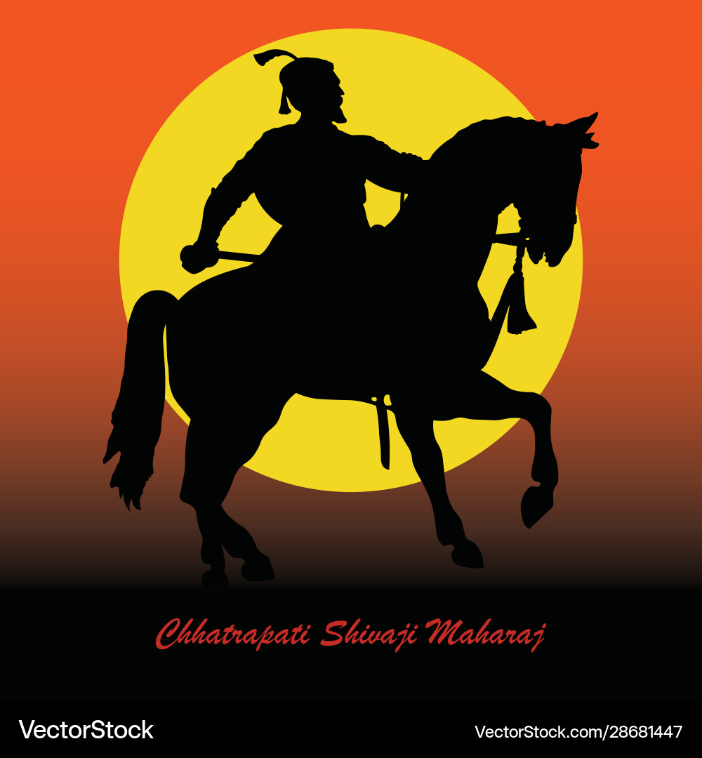 Shivaji maharaj Royalty Free Vector Image - VectorStock