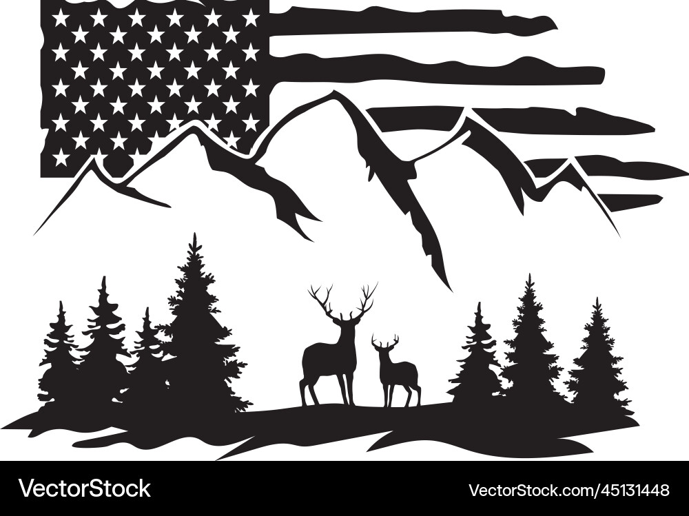 Deer Flag Vector Images (over 1,000)
